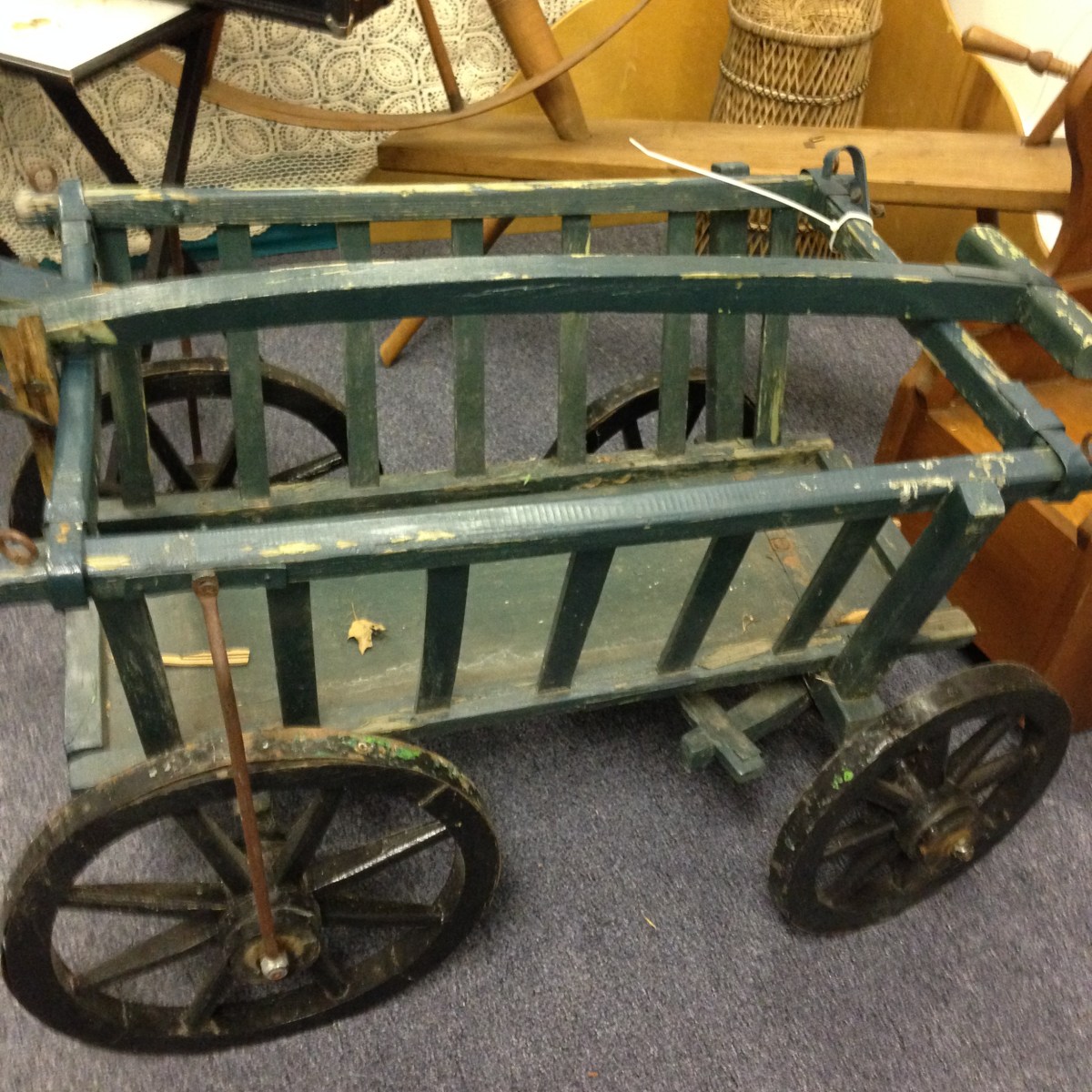 SOLD! AUGUST 2016 SALE! Rustic Old Cart with Steel Banded Wheels ...